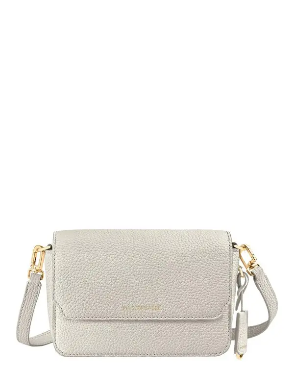 MAISON DE SABRE Mini Leather Flap Bag - Foam White