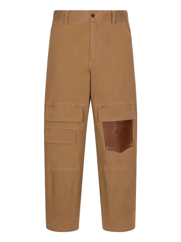 Dolce & Gabbana Cotton-blend Cargo Pants - Brown
