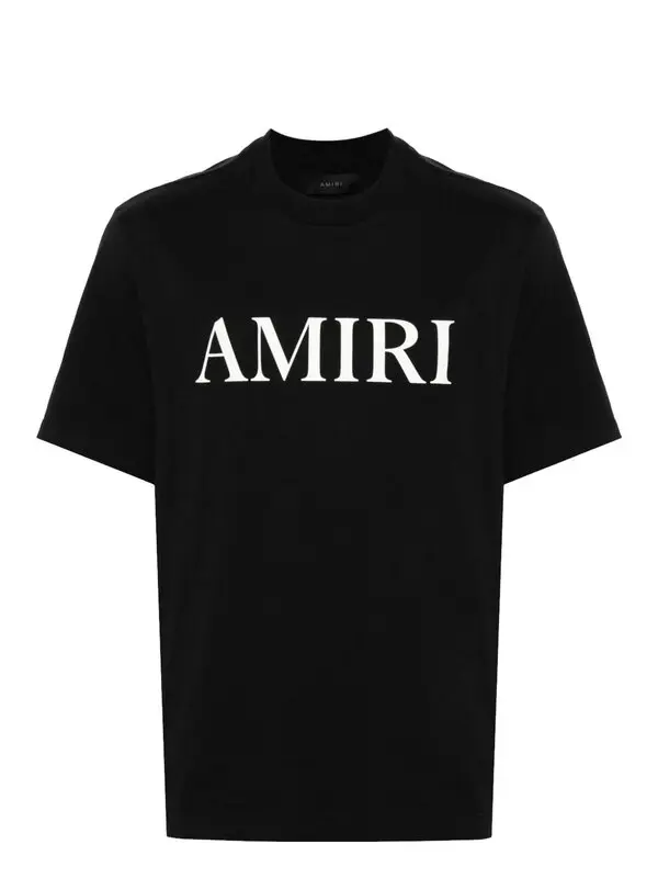 Amiri Rubberised-logo T-shirt - Black