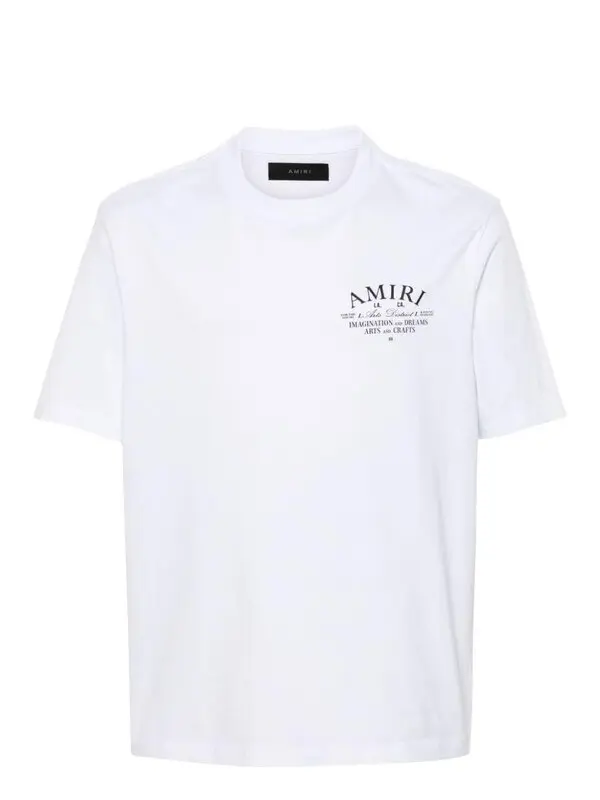 Amiri Logo-print Cotton T-shirt - White