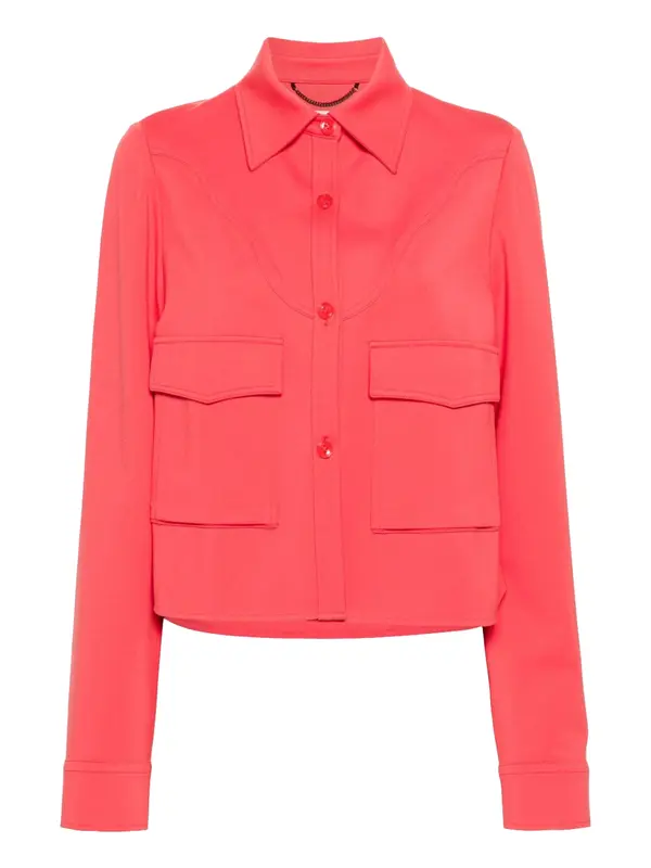 Dorothee Schumacher Yoke-detail Shirt Jacket - Pink