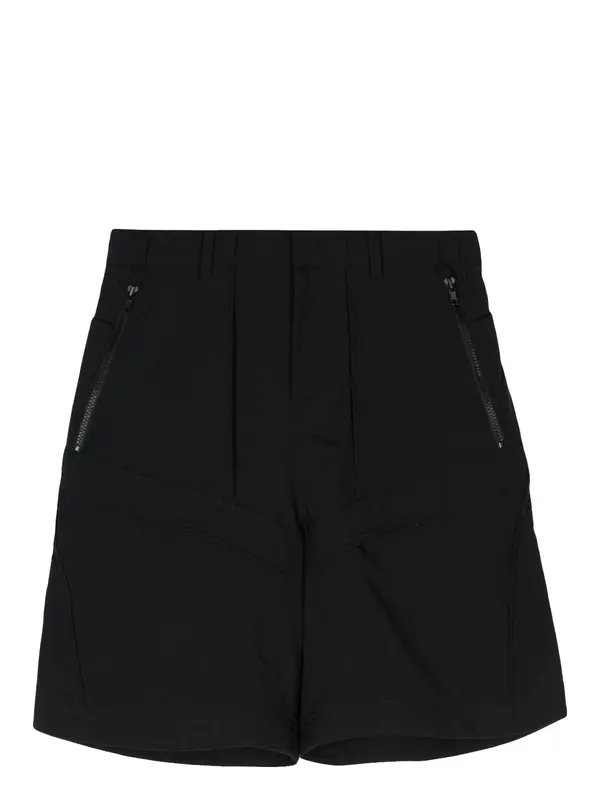 JUUN.J Zip-pocket Panelled Shorts - Black