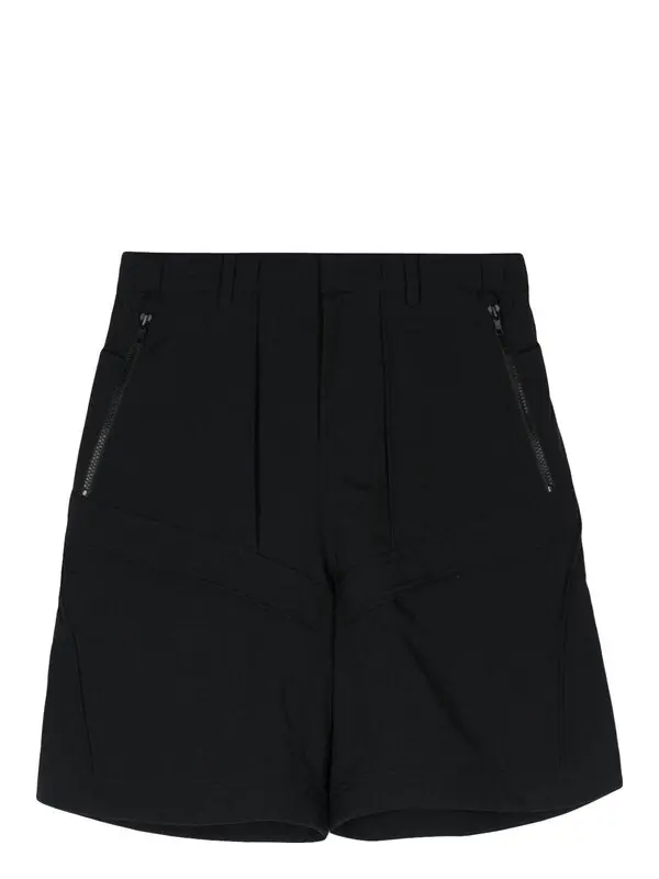JUUN.J Zip-pocket Panelled Shorts - Black
