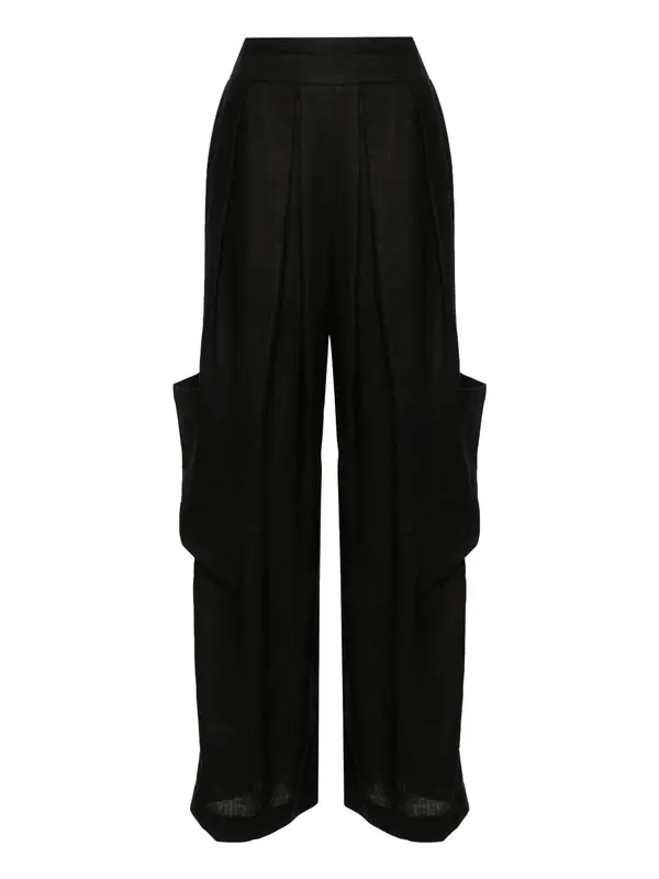 Ermanno Scervino Pleat-detail Trousers - Black