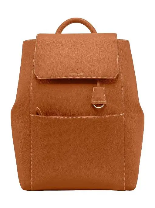 MAISON DE SABRE Leather Soft Backpack - Pecan Brown