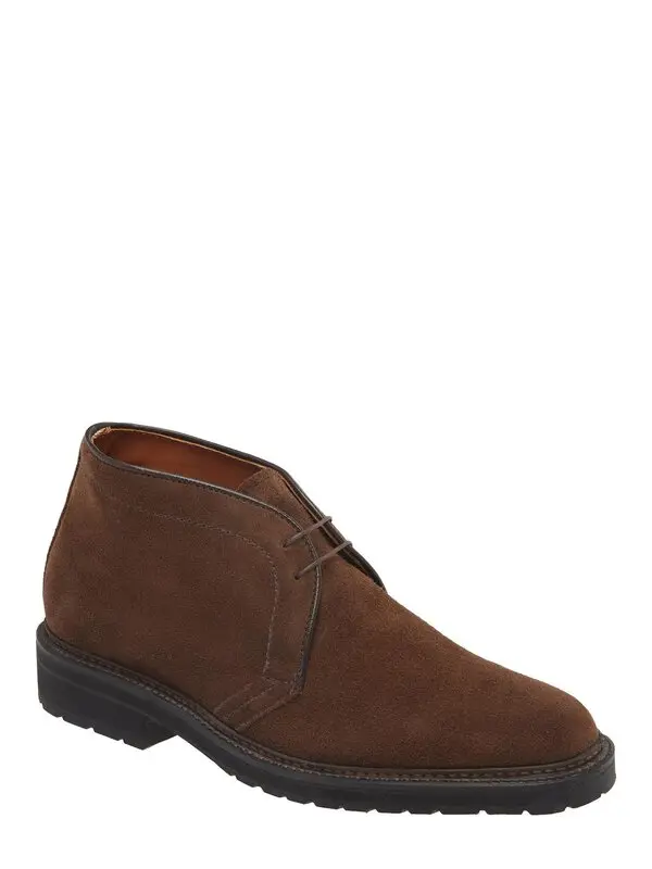 Alden Barrie Chukka Boot - Dark Brown Suede