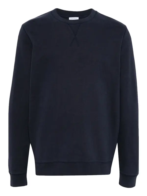 Sunspel Fine-knit Cotton Sweatshirt - Blue