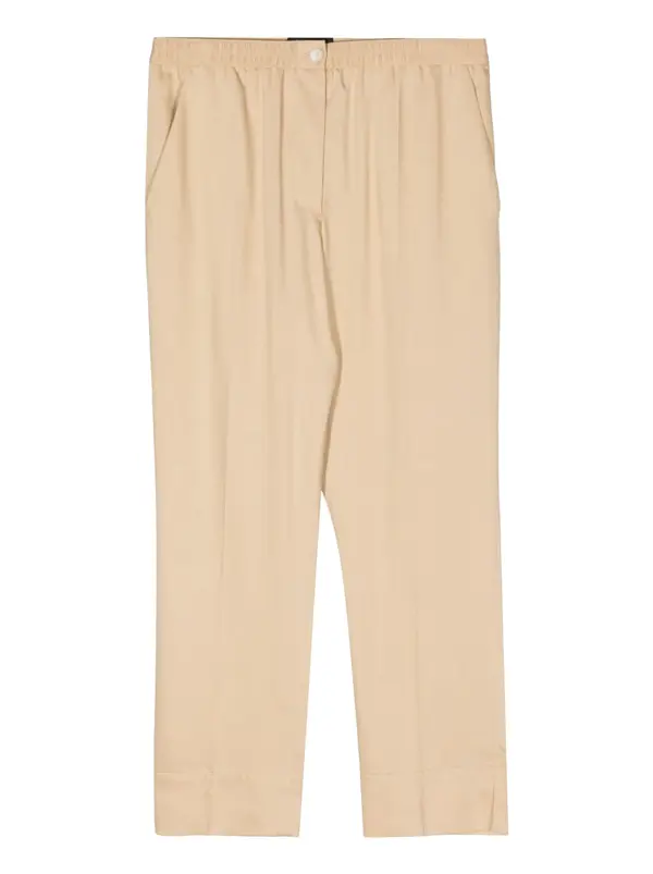 JOSEPH Mid-rise Trousers - Brown