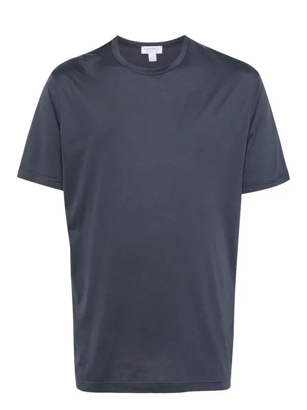 Sunspel Round-neck Cotton T-shirt - Blue