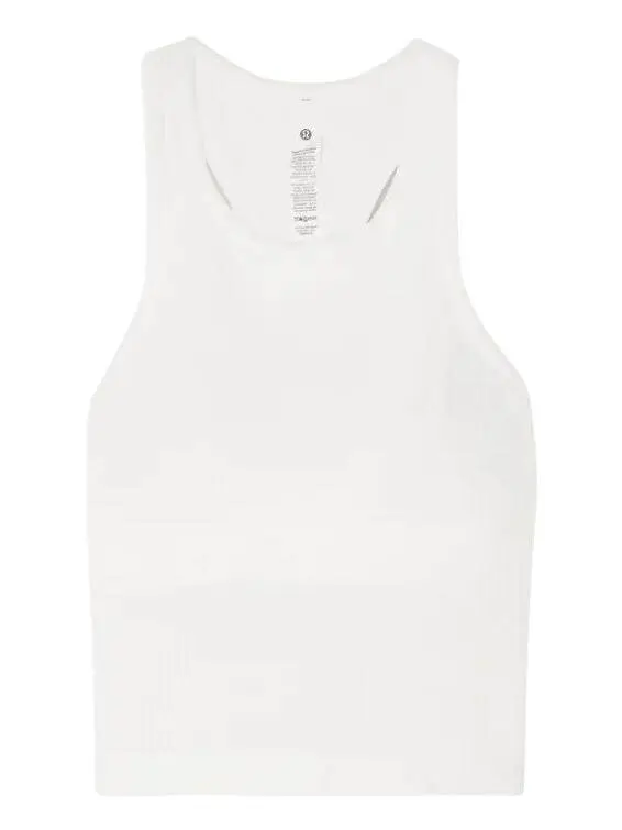 Lululemon Ebb To Street Ribbed Jersey Tank - White