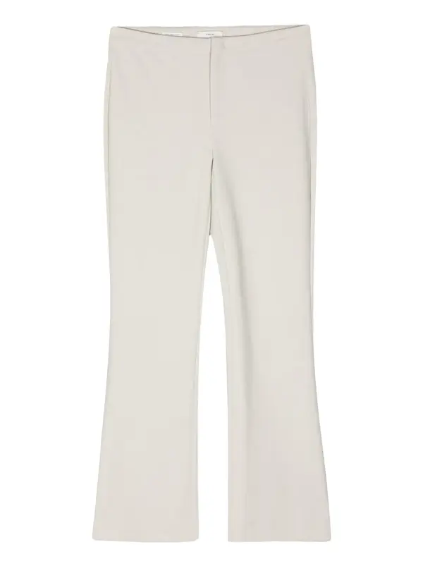 Vince Mid-rise Flared Trousers - Neutrals