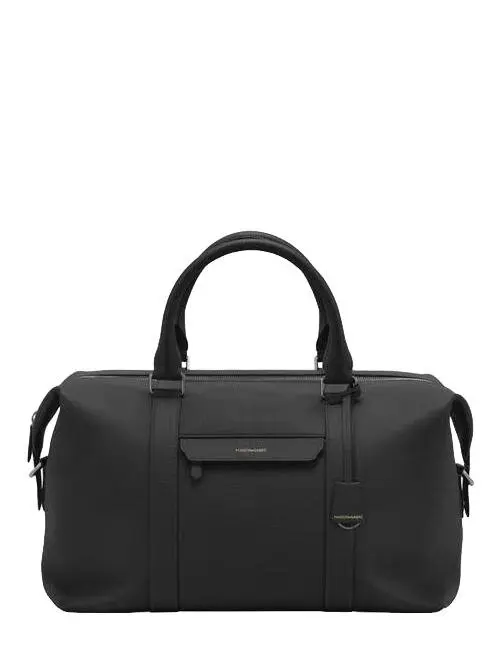 MAISON DE SABRE Leather Duffle Bag - Black Caviar
