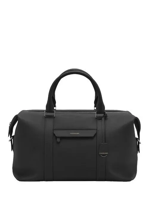MAISON DE SABRE Leather Duffle Bag - Black Caviar