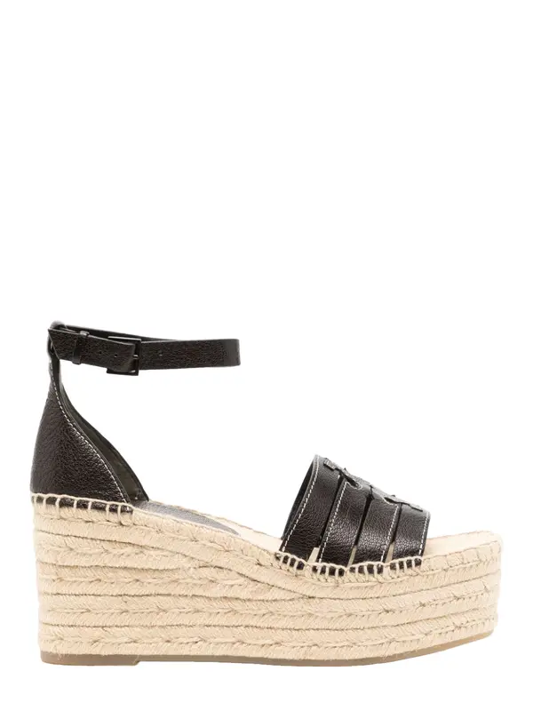Tory Burch Ines Wedge Espadrilles - Black