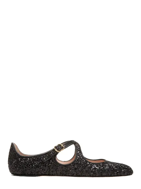 Bally Rina Glitter Ballerina Shoes - Black