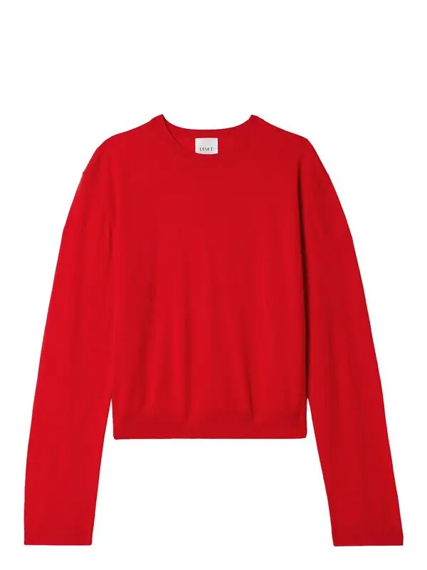 LESET James Wool Sweater - Red