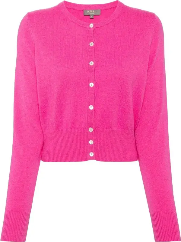 N.peal Ivy Organic Cashmere Cardigan - Pink