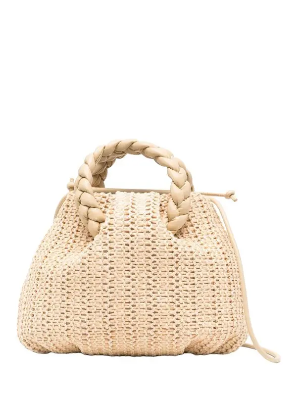 Hereu Bombon Interwoven Raffia Tote Bag - Neutrals