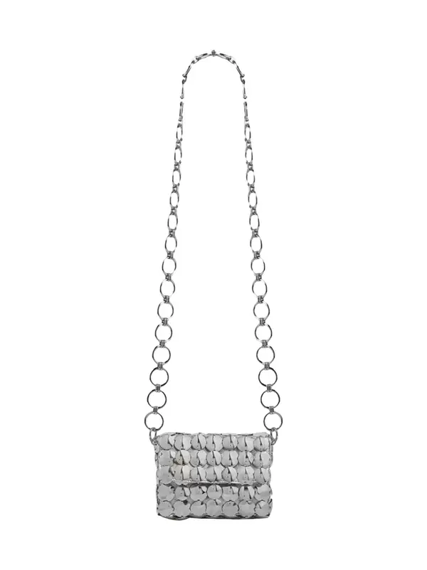 Rabanne Metallic Shoulder Bag - Silver