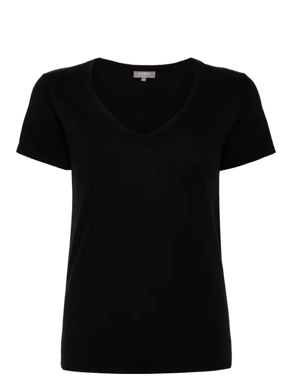 N.peal Cotton Cash Silk T-shirt - Black