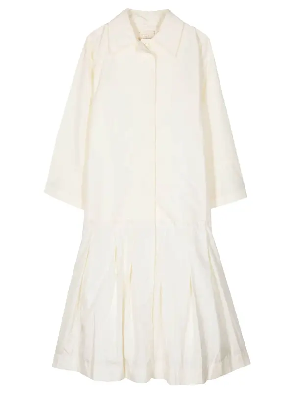 SHANSHAN RUAN Tiered Shirt Dress - Neutrals