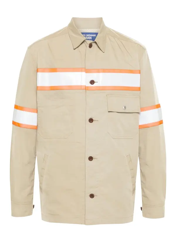 Junya Watanabe Reflective-detail Jacket - Neutrals