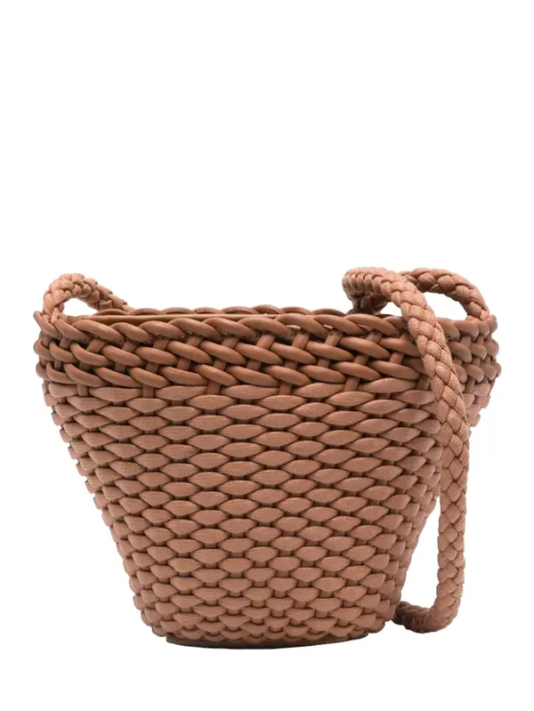 Hereu Fiol Interwoven-leather Bucket Bag - Brown