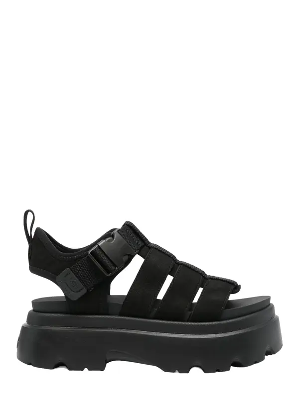 UGG Cora Leather Sandals - Black