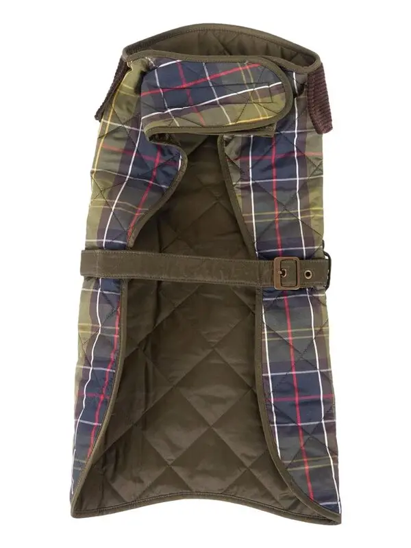 Barbour Tartan Print Dog Coat - Green