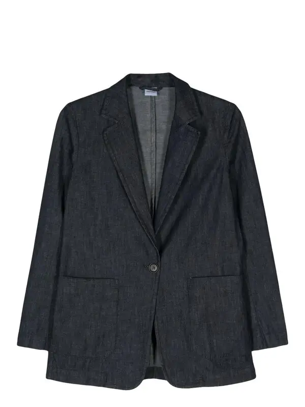 Aspesi Single-breasted Denim Blazer - Blue