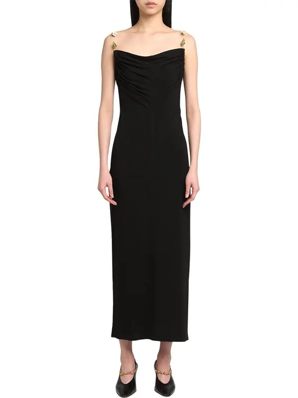 bottega veneta - Bottega Veneta Matte Crepe Jersey Midi Dress
