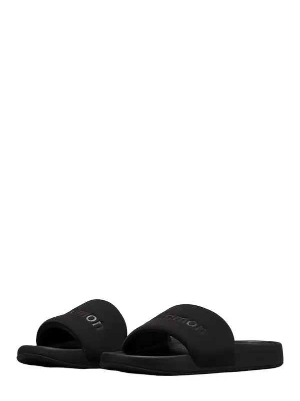 Lululemon Restfeel Slide - Black/black/black