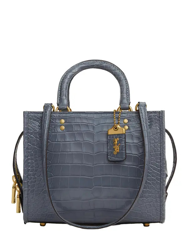 COACH Rogue 25 Alligator Bag - Brass/gris
