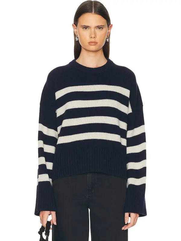 SKALL STUDIO Campa Jumper - Navy & White Sand Stripe