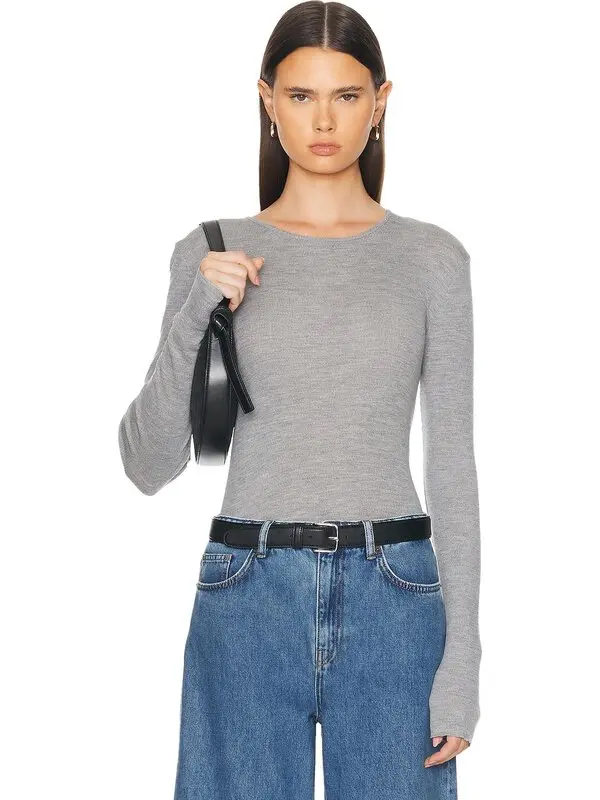 SKALL STUDIO Amy Top - Grey Melange