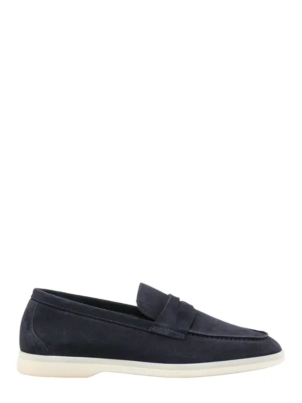 SCAROSSO Luciana Penny-slot Loafers - Blue
