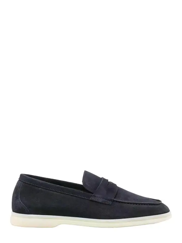 SCAROSSO Luciana Penny-slot Loafers - Blue
