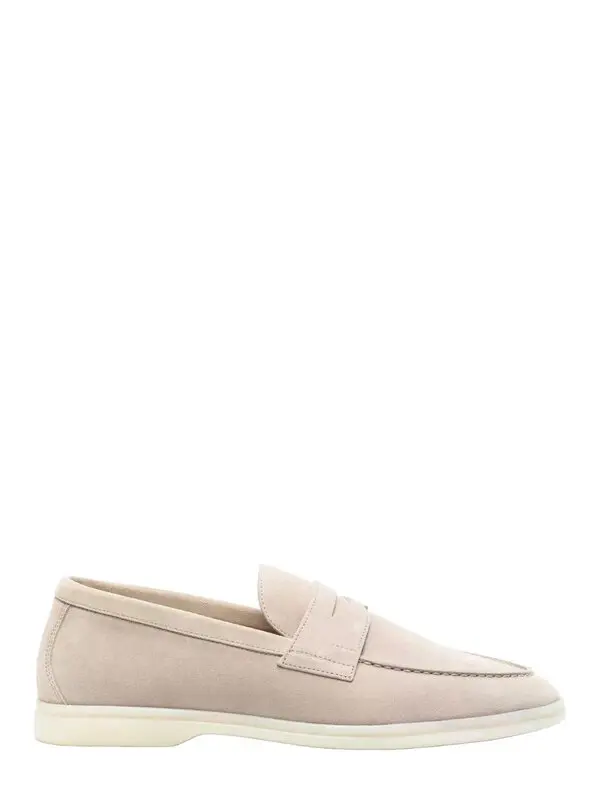 SCAROSSO Luciano Suede Loafers - Neutrals