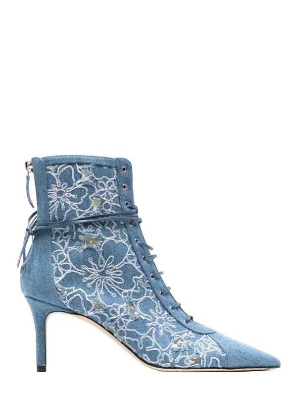 ARTEANA Torino 75mm Denim Boots - Blue