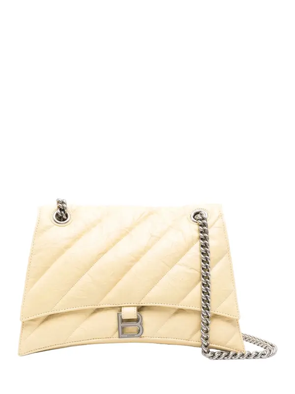 Balenciaga Medium Crush Shoulder Bag - Yellow