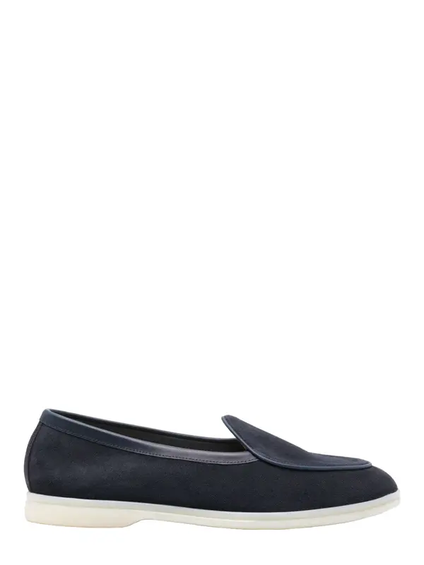 SCAROSSO Livio Suede Loafers - Blue