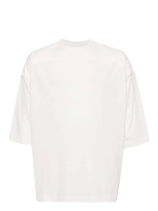 CROQUIS Crew-neck Cotton T-shirt - White