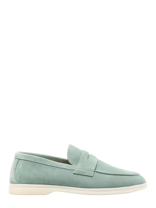 SCAROSSO Luciano Suede Loafers - Green