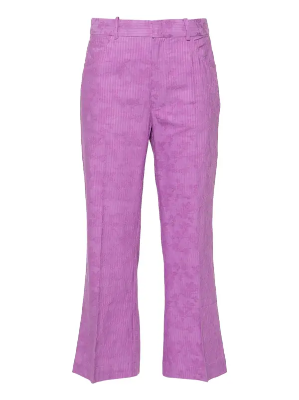 Rodebjer Miso Striped Trousers - Purple