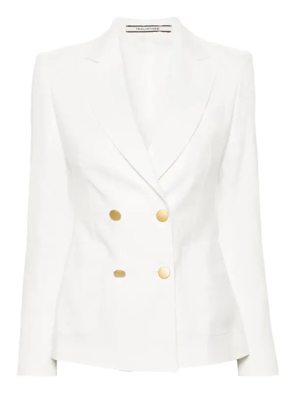 Tagliatore Double-breasted Blazer - White