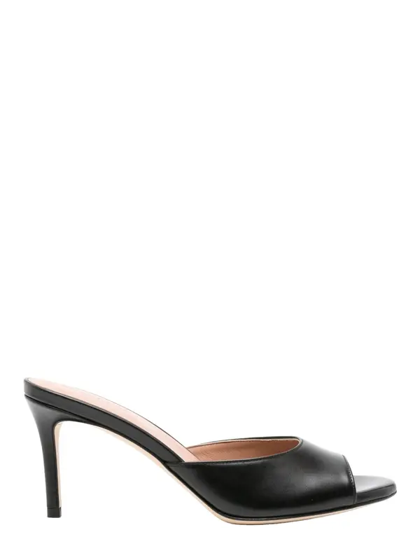 SCAROSSO 75mm Lohan Leather Sandals - Black