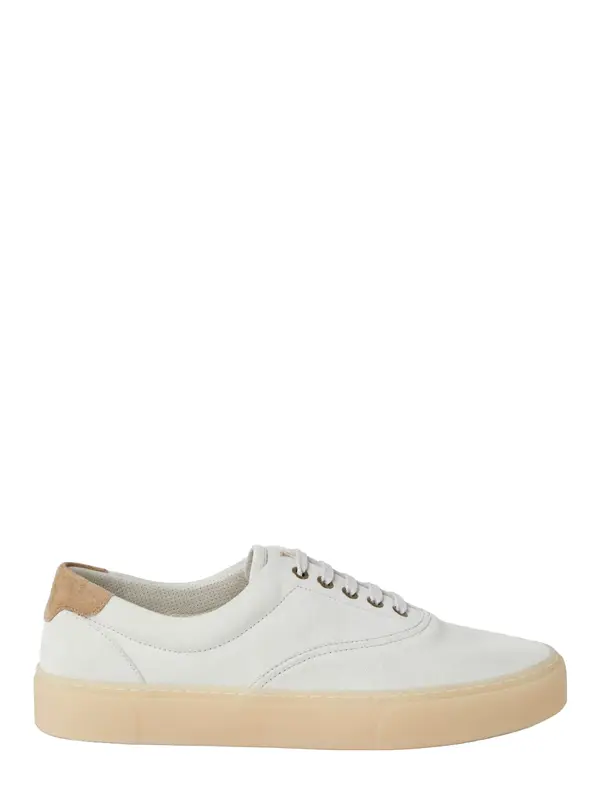 Brunello Cucinelli Low-top Suede Sneakers - White