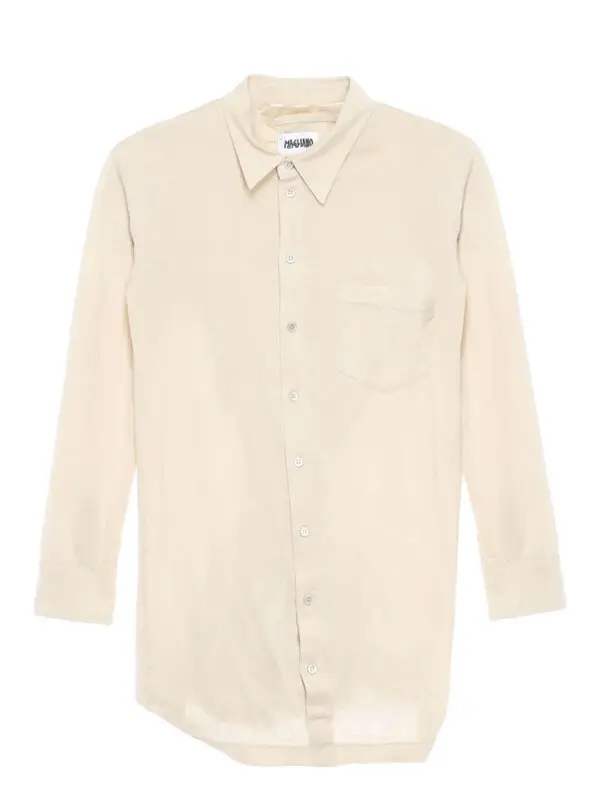 MAGLIANO Asymmetric Cotton Shirt - Neutrals