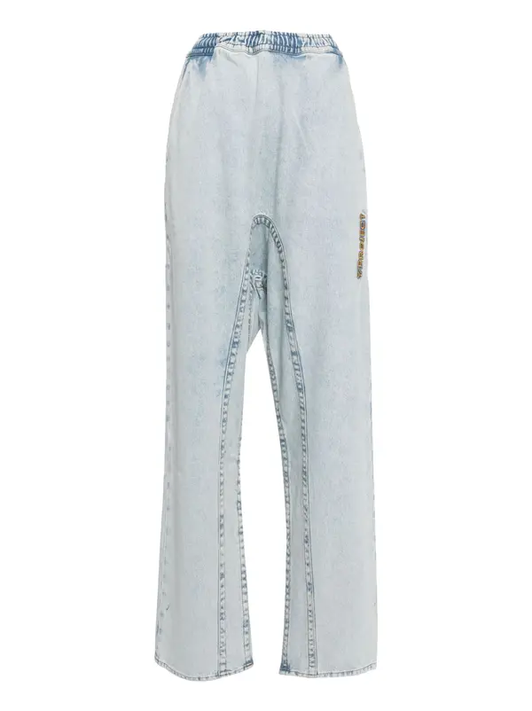 Y/project Wide-leg Organic Cotton Jeans - Blue