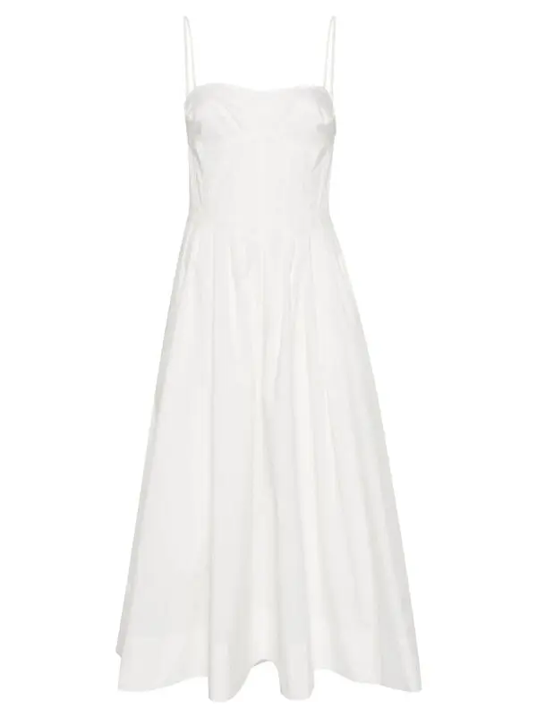 Simkhai Kittiya Cotton Midi Dress - White